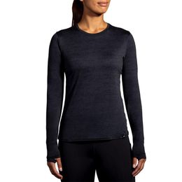 Brooks Luxe Long Sleeve Bekleidung Damen schwarz