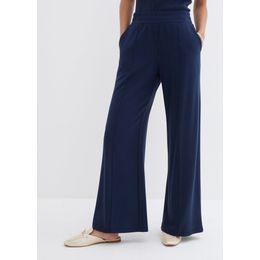bonprix Jersey-Marlene, blau, Gr.56/58 (3XL), Komfortable Jersey-Marlene