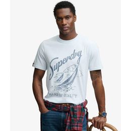 Superdry Herren Lo-fi Dockside T-shirt Blue - Gr&ouml;&szlig;e: L 1040405503309SE0003