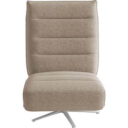 Sit & More TV-Sessel SIT & MORE "Eve", taupe, B:80cm H:109cm T:98cm, 100% Polyester, Sessel, mit Herz-Waage und 2 Motoren, Bedienfelder im Sitz