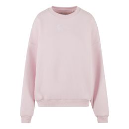 Sweater Karl Kani "Karl Kani Small Signature Essential Os Crew", Damen, Gr. L, pink, 80% Baumwolle, 20% Polyester, Rundhals, Sweatshirts Sweater