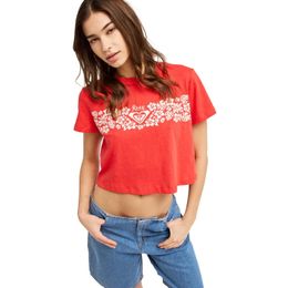 T-Shirt Roxy "Endless Weekends", Damen, Gr. L, hibiscus, Obermaterial: 100% Walkfrottier;, Shirts T-Shirt
