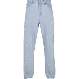 Bequeme Jeans Karl Kani "Karl Kani Herren", Herren, Gr. 32, Normalgr&ouml;&szlig;en, blau, wei&szlig;, 100% Baumwolle, Jeans