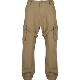 Cargohose Karl Kani "Karl Kani Herren", Herren, Gr. L, US-Gr&ouml;&szlig;en, olive, 100% Baumwolle, unifarben, normal, Hosen Cargohose