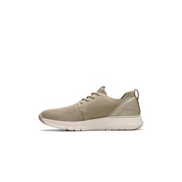 Sneaker Clarks "Motion Trek", Herren, Gr. 41, beige, Kunstfaser, Schuhe Sneaker, mit sto&szlig;absorbierender und dynamischer Sohle