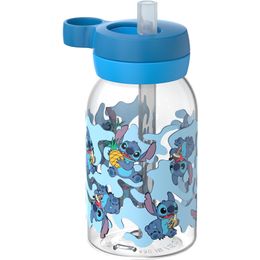 Mepal Campus Kinder Trinkflasche mit Trinkhalm und auslaufsicherem Verschluss 450 ml Stitch - Trinkflaschen