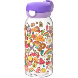 Mepal Campus Kinder-Trinkflasche mit Klappdeckel auslaufsicher 600 ml Food Fest - Trinkflaschen