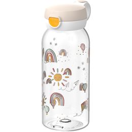 Mepal Campus Kinder-Trinkflasche mit Klappdeckel auslaufsicher 600 ml Sunshine and Rainbow - Trinkflaschen