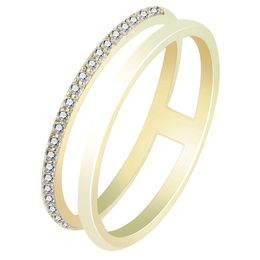 Adelia&acute;s Fingerring ADELIA&acute;S "Damen Ring aus 333 Gold mit Zirkonia" Gr. 52, gold, Fingerringe, Damen, 52, Fingerring