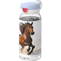 Mepal Campus Kinder-Trinkflasche mit Klappdeckel auslaufsicher 600 ml Wild Horse - Trinkflaschen