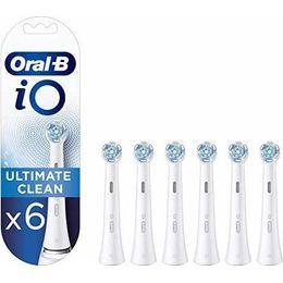 Braun Oral-B iO Ultimative Reinigung Aufsteckb&uuml;rste 6er wei&szlig;, Frustfreie Verpackung