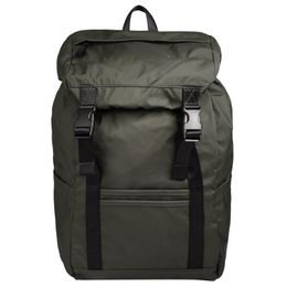 Tagesrucksack Bugatti "LEGERE", Herren, Gr. B/H/T: 27cm x 45cm x 19cm, onesize, oliv, Kunstfaser, unifarben, Rucks&auml;cke Tagesrucksack