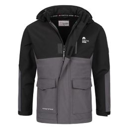 Softshelljacke Arctic Seven "Arctic Seven Herren Softshell Jacke AS303", Herren, Gr. L, schwarz (schwarz, dunkelgrau), Obermaterial: 96% Polyester PES. 4% Elasthan EL., Jacken Softshelljacke