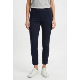 Jerseyhose KjBRAND "Jenny", Damen, Gr. 56, N-Gr, blau (marine), Web, Obermaterial: 50% Polyester, 45% Viskose, 5% Elasthan, figurbetont kn&ouml;chellang, Hosen Jerseyhose