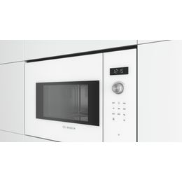Bosch Einbau-Mikrowelle "BFL524MW0", wei&szlig;, B:59,4cm H:38,2cm T:31,7cm, Mikrowellen, Perfektes Gelingen durch 7 voreingestellte Automatikprogramme, Einbau-Mikrowelle