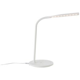 Brilliant Tischleuchte "Joni", wei&szlig;, 1, H: 34cm, 1 Stk., Leuchten, LED mit Induktionsladeschale wei&szlig;, Tischleuchte