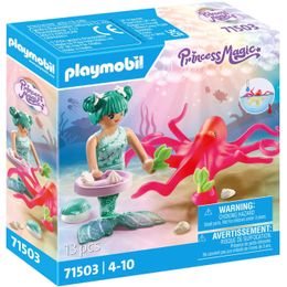 Konstruktions-Spielset Playmobil "Meerjungfrau mit Farbwechselkrake (71503), Princess Magic", bunt, Spielbausteine, Kinder, Kunststoff, Konstruktions-Spielset, Made in Europe
