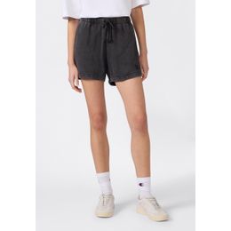 Sweatshorts Champion "ICONS WASH Terry Shorts", Damen, Gr. M, N-Gr, chr, Obermaterial: 70% Baumwolle, 30% Polyester, Hosen Sweatshorts, bequemer Schnitt