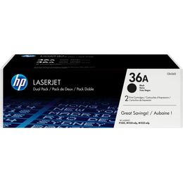 HP Tonerpatrone "HP original Toner 36A Black Einzel-und Doppelpack", schwarz (schwarz 2), Tonerpatronen, Tonerpatrone