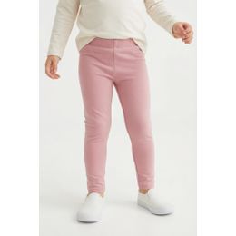 Leggings happy girls, M&auml;dchen, Gr. 92, N-Gr, rosa (dusty rose), Strick, Obermaterial: 60% Polyester, 35% Baumwolle, 5% Elasthan, unifarben, eng kn&ouml;chellang, Hosen Leggings, w&auml;rmend und elastisch