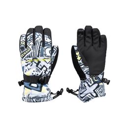 Snowboardhandschuhe Quiksilver "Mission", Herren, Gr. L, heritage scribble schwarz, Obermaterial: 62% Polyurethan, 38% Microfaser;, Handschuhe Snowboardhandschuhe