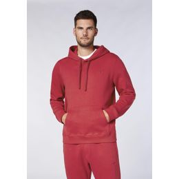 Kapuzensweatshirt Chiemsee, Herren, Gr. M (48/50), chili pepper, 60% Baumwolle, 40% Polyester, Sweatshirts Kapuzensweatshirt
