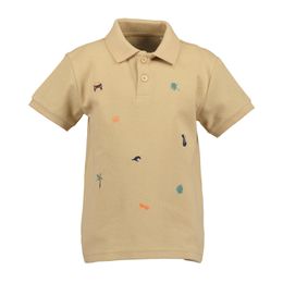 Poloshirt Blue Seven "Blue Seven Poloshirt", Jungen, Gr. 98, 0671, camel, 100% Baumwolle, normal, V-Ausschnitt, Shirts Poloshirt