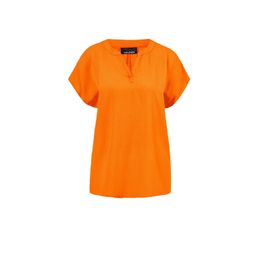 Schlupfbluse GOLDNER "Bluse mit Tunika Ausschnitt", Damen, Gr. 40, orange, Obermaterial: 100% Viskose CV., Sonstiges, Blusen Schlupfbluse, keine/nicht relevant
