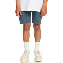 Chinoshorts Quiksilver "Krandy", Jungen, Gr. 14, blau (bering sea), Obermaterial: 98% Walkfrottier, 2% Elasthan;, Hosen Chinoshorts