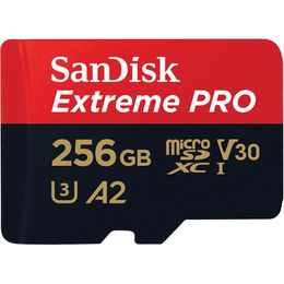 Sandisk Extreme&reg; PRO microSDXC Speicherkarte 256GB mit SD-Adapter
