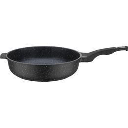 Schmorpfanne GSW "Titanium Granit Advanced", schwarz, H:7,5cm &Oslash;:28cm, Pfannen, Schmorpfanne, Schmorpfanne aus Aluminium-Guss mit Antihaft-Versiegelung