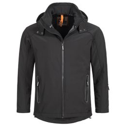 Softshelljacke Alessandro Salvarini "A. Salvarini Herren Softshell Jacke AS098", Herren, Gr. S, schwarz, Obermaterial: 96% Polyester PES. 4% Elasthan EL., Jacken Softshelljacke