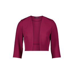Bolerojacke Vera Mont "Bolero-Jacke mit Kellerfalten", Damen, Gr. 36, pink (sweet berry), Obermaterial: 90% Polyester PES. 10% Elasthan EL., Jacken Bolerojacke