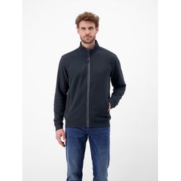 Sweatjacke Lerros "Basic Sweatjacke FOR EVERY DAY", Herren, Gr. L, classic navy, 90% Baumwolle, 10% Polyester, Sweatjacken Sweatjacke