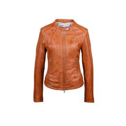 Lederjacke Freaky Nation "Miss Tula-FN", Damen, Gr. M (38), beige, Oberstoff: 100% Leder; Futter: 100% Baumwolle, normal, Jacken Lederjacke