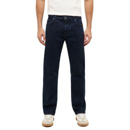 Straight-Jeans Mustang "Herren Style Michigan Straight", Herren, Gr. 34, L&auml;nge 36, 940 dunkelblau, Denim/Jeans, 99% Baumwolle, 1% Elasthan, unifarben, straight fit, Jeans Straight-Jeans