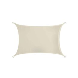 AMANKA UPF50+ UV Sonnensegel 2x3 Polyester Rechteck Wasserabweisend Garten Balkon Beige