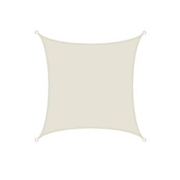 AMANKA UPF50+ Sonnensegel 3x3 Polyester Quadratisch Wasserabweisend Garten Balkon Beige