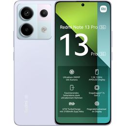 Xiaomi Smartphone "Redmi Note 13 Pro 5G 8+256GB", lila (aurora lila), 256 GB, Mobiltelefone, Smartphone