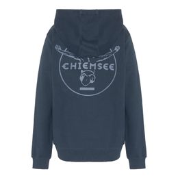 Kapuzensweatshirt Chiemsee, M&auml;dchen, Gr. 122/128, total eclipse, 80% Baumwolle, 20% Polyester, Sweatshirts Kapuzensweatshirt