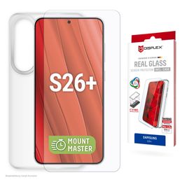 Displex Displayschutzglas "Real Glass Screen Protector inkl. Case mit MountMaster", transparent, B:9,2cm H:2,5cm T:20,5mm, Displayfolien, Displayschutzfolie, Schutzfolie, Bildschirmschutz, kratz- & sto&szlig;fest, Displayschutzglas