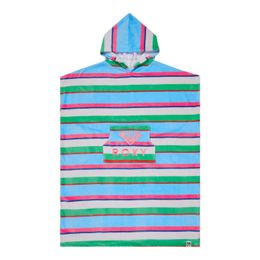Badeponcho Roxy "Stay Magical Printed", Damen, cloud dancer classic stripe, Obermaterial: 100% Walkfrottier;, Hausm&auml;ntel Badeponcho