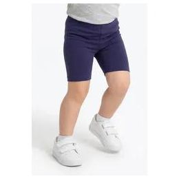 Radlerhose Blue Seven, M&auml;dchen, Gr. 128, N-Gr, dk blau, Jersey, Obermaterial: 95% Baumwolle, 5% Elasthan, unifarben, Basic kniefrei, Hosen Radlerhose
