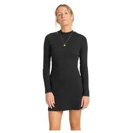 Minikleid Billabong "Everleigh Mock", Damen, Gr. XXL, US-Gr&ouml;&szlig;en, schwarz, Obermaterial: 57% Walkfrottier, 43% Microfaser;, Kleider Minikleid