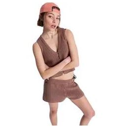 2-in-1-Shorts Roxy "Beach Bungalow", Damen, Gr. XXL, braunie, Obermaterial: 100% Walkfrottier;, Hosen