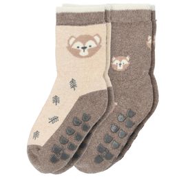 Topomini 2 Paar Baby Stoppersocken mit Bio-Baumwolle
