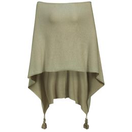 Gina Benotti Damen Poncho mit Tasseln