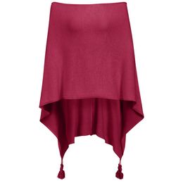 Gina Benotti Damen Poncho mit Tasseln