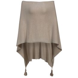 Gina Benotti Damen Poncho mit Tasseln
