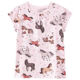 Topolino M&auml;dchen T-Shirt mit Pferde-Allover